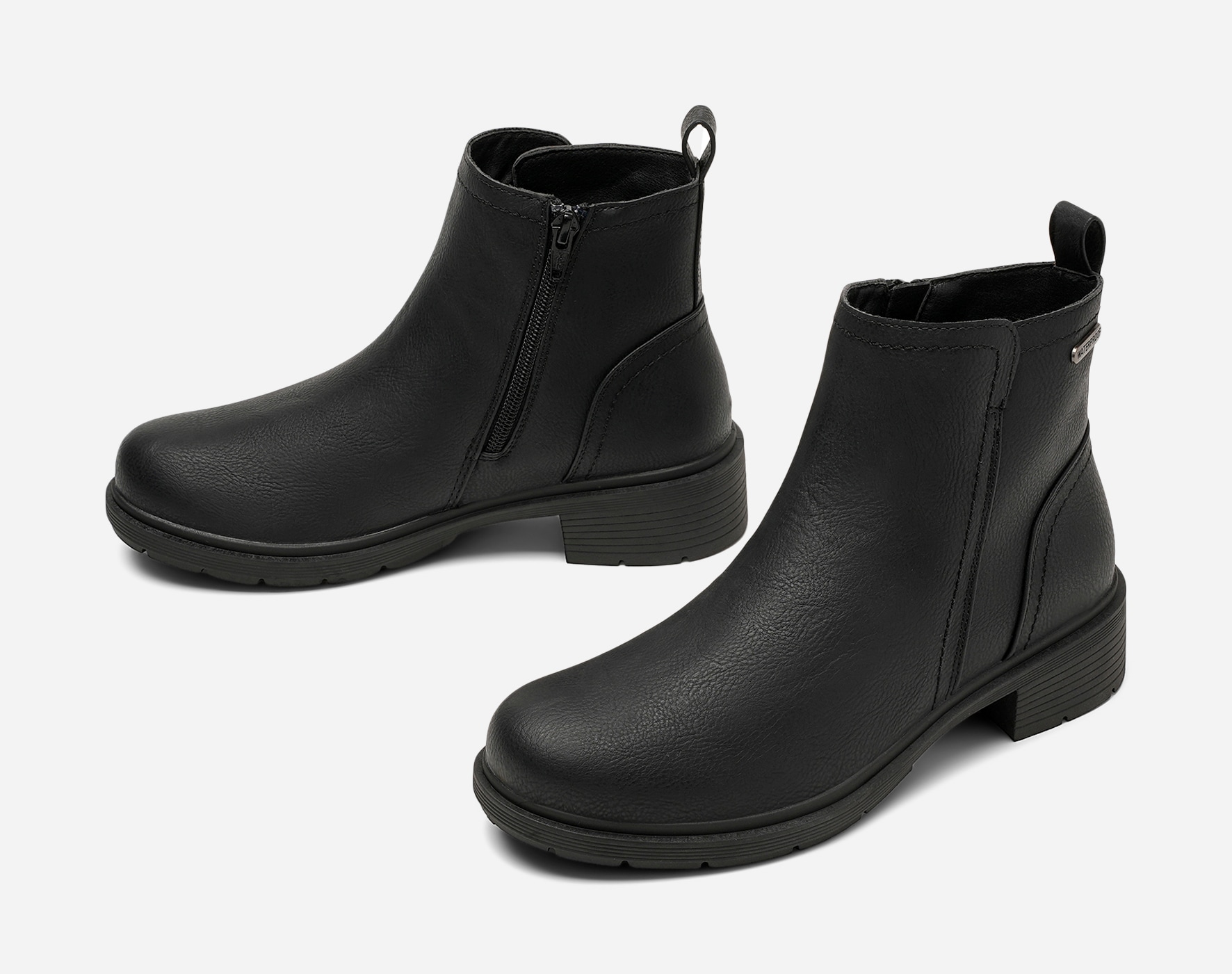 Mill | Dame | Boots waterproof | Sort | Clou - DinSko