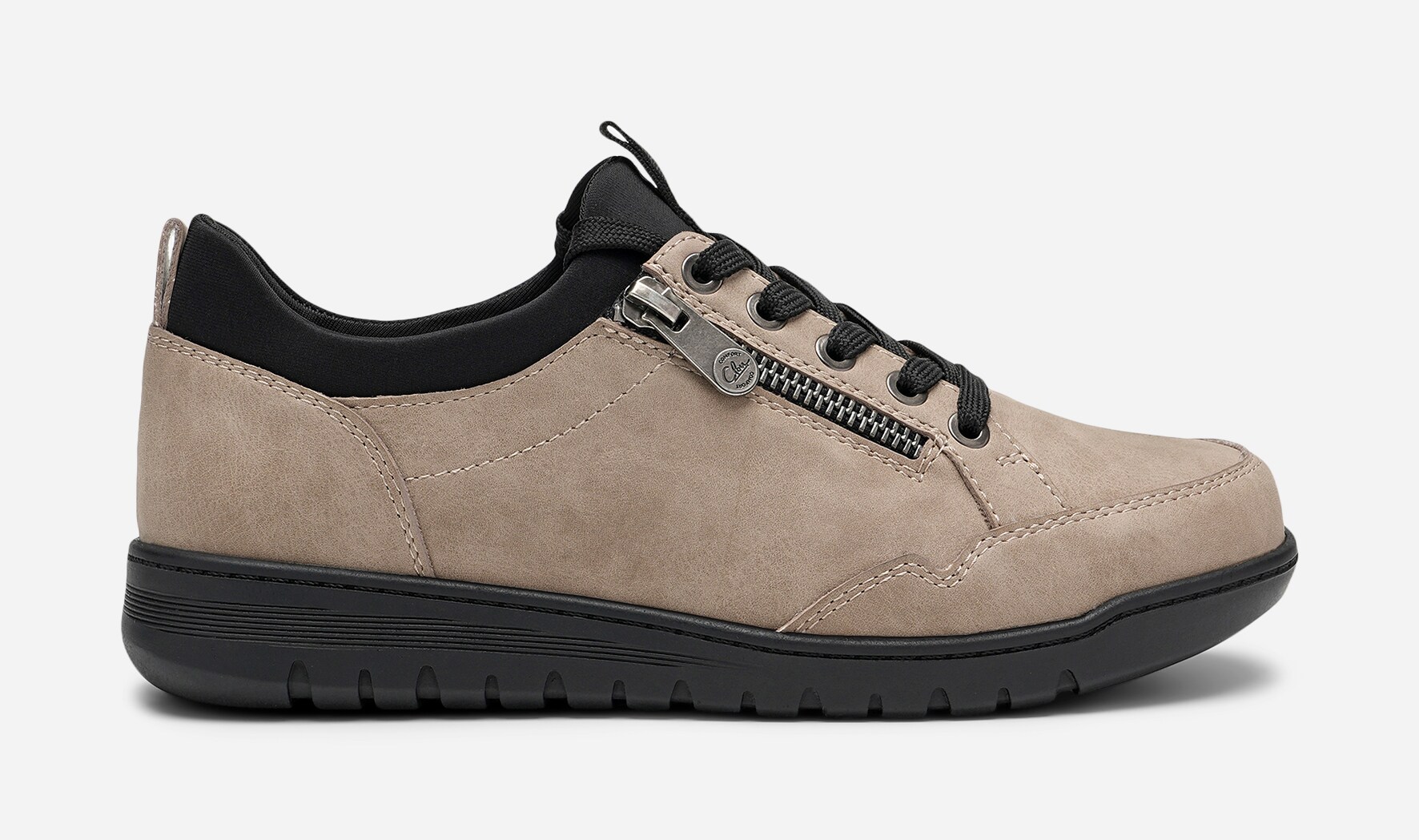 Omberg | Dame | Spasersko med snøring | Brun | Clou Comfort - DinSko